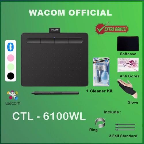 Promo Wacom Intuos Medium Wireless CTL-6100WL Bluetooth CTL 6100 CTL6100 - PinkFreeBonus Cicil 0 ...