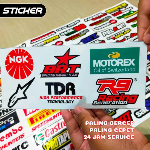 Jual Stiker Logo Emblem Helmet Motor Racing Bahan Vinyl dan Hologram ...