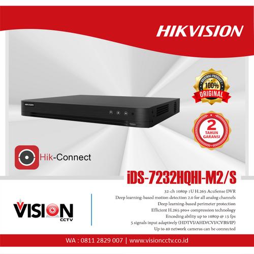 Jual DVR HIKVISION 32CH 2MP / HIKVISION iDS-7232HQHI-M2/S - Kab ...