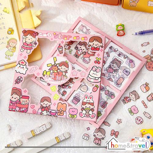 Promo HOVELSHOP 100 Lembar Stiker Set Kartun Motif Lucu Scrap Book Part ...