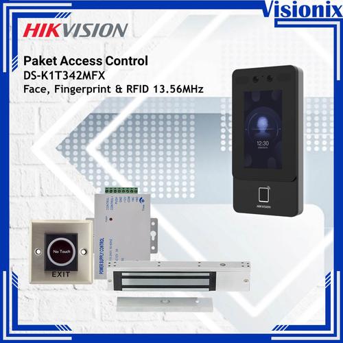Jual Paket Access Control Hikvision DS-K1T342MFX Face Fingerprint RFID - Jakarta Timur ...