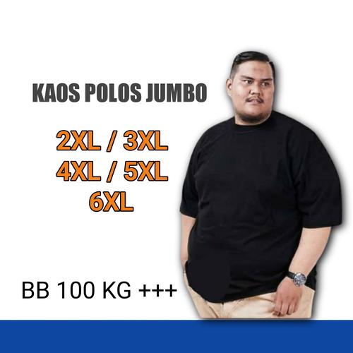 Jual KAOS POLOS OVER SIZE SUPER JUMBO BIG SIZE 2XL 3XL 4XL 5XL 6XL ...