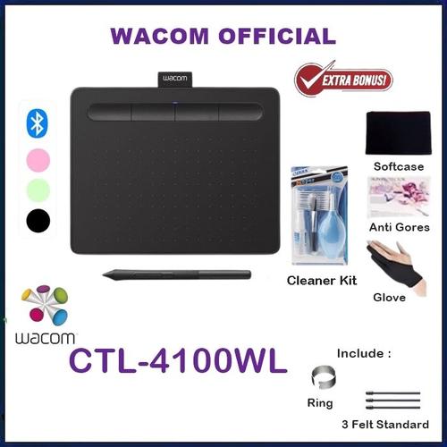 Jual Wacom Intuos Drawing Tablet Bluetooth CTL-4100WL CTL4100 CTL ...