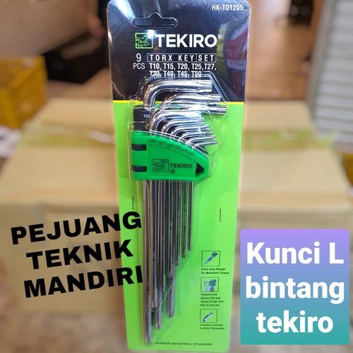Jual KUNCI L SET BINTANG PANJANG TEKIRO 9PCS / KUNCI L TORY KEY SET ...