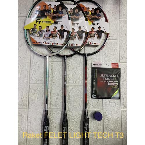 Jual Raket Badminton FELET LIGHT TECH T3 KUAT 32LBS ORIGINAL - 5u Red ...