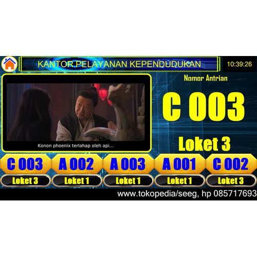 Jual Aplikasi Antrian Desktop Display 10 Loket Layanan - Kab. Bogor ...