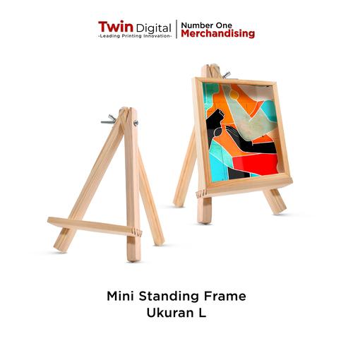 Jual Mini Standing Frame L Sandaran Foto Akrilik Tripod Kayu Bingkai ...