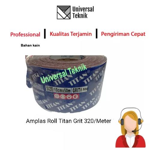 Jual Amplas roll Titan permeter grit 320 stainless steel besi kayu - Kab. Tangerang - Universal ...