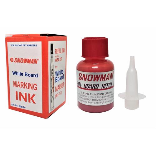 Jual Snowman Refill Ink Isi Tinta Spidol Whiteboard Merah [1 Pack ...