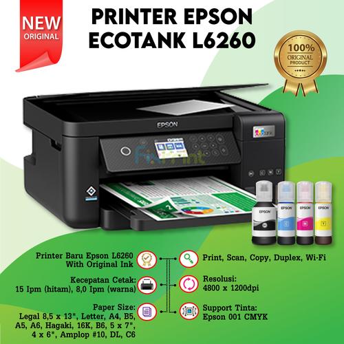 Jual Printer Epson EcoTank L6260 A4 Wi-Fi Duplex All In One Print Scan ...