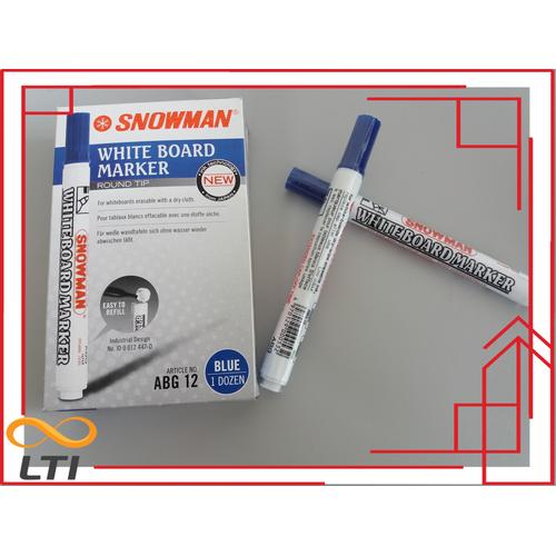 Jual Spidol Whiteboard Snowman ABG-12 / PCS - Biru - Kota Surabaya - CV ...