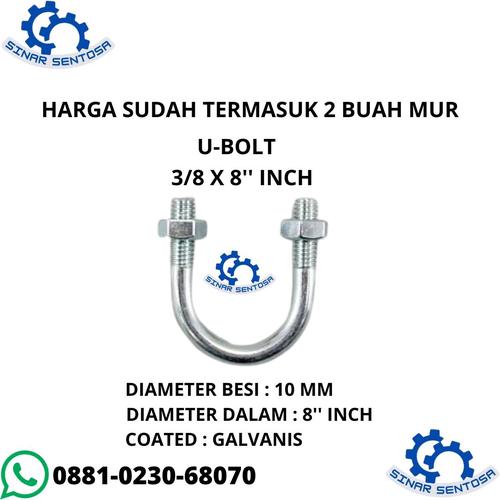 Jual Klem U Bolt pipa 3/8 X 8 Galvanis - Jakarta Barat - SINAR SENTOSA ...
