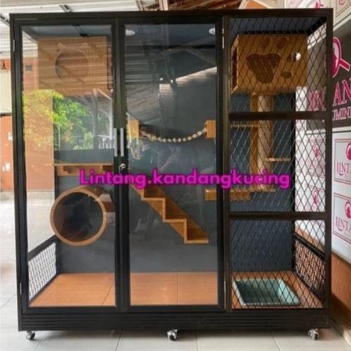 Jual custom kandang rumah kucing cathome catquarium sultan murah ...