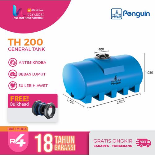 Promo Penguin Tangki Air Horizontal TH 200, Tandon Kotak, Toren Panjang ...