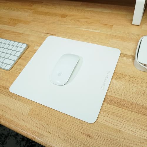 Jual Leather Mousepad / Leather Desk mat / Leather Deskmat - White ...