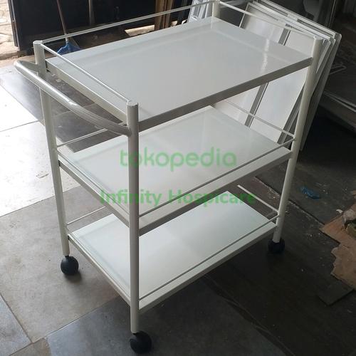 Jual troly 3 susun trolley / troli besi / trolly instrumen besi - Kab ...
