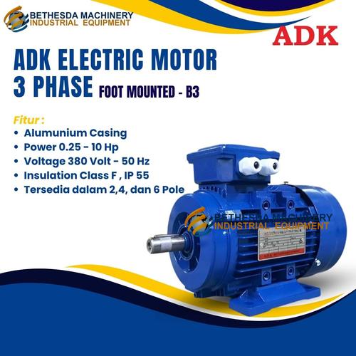 Jual DINAMO MOTOR LISTRIK 2 HP 3 HP 4 HP ADK ELECTRIC MOTOR - 2 Hp, 2 ...
