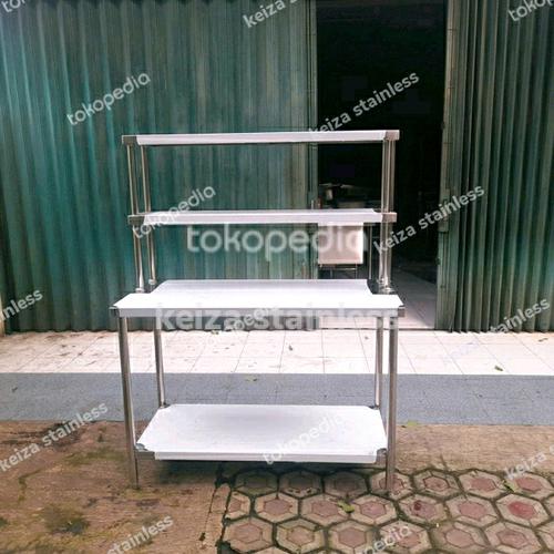 Jual meja stainless rak 2 susun - Kota Depok - keiza stainless | Tokopedia