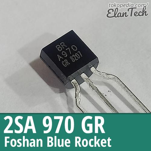 Jual Transistor 2SA970 Original Blue Rocket A970 2SA970GR PNP ElanTech ...