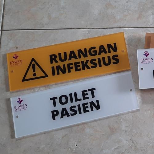 Jual akrilik sign / papan nama / ruang custom / rumah sakit - Kota ...