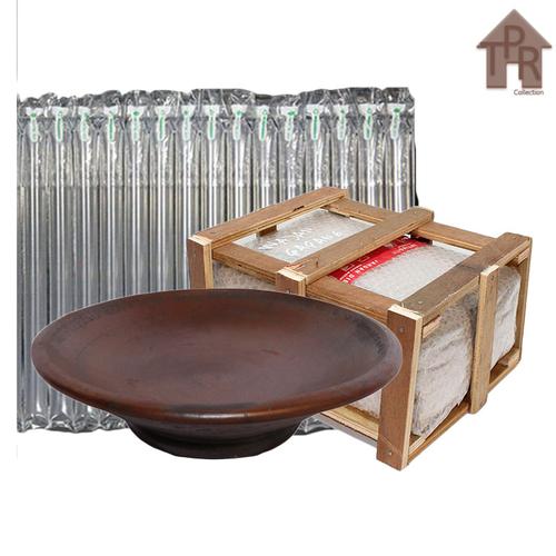 Jual Gerabah - Piring Tanah Liat Natural Piring Berkaki + Krat Kayu ...