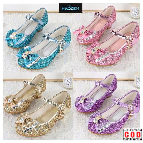 Jual SEPATU PESTA HIGH HEELS MOTIF PRINCES FROZEN FASHION ANAK ...