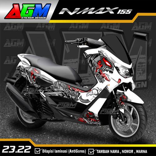 Jual Decal Stiker Nmax 150 Old Full Body Motif Venom - Putih, Doff Nmax ...