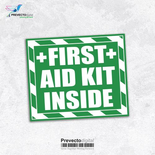 Jual Sticker Safety Sign K3 First Aid Kit Inside/Rambu Peralatan P3K ...