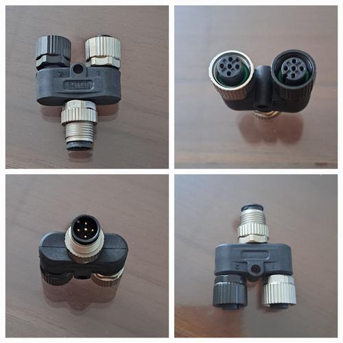 Jual M12 Splitter Y Connector Male to Double Female - 5 pin - Jakarta ...
