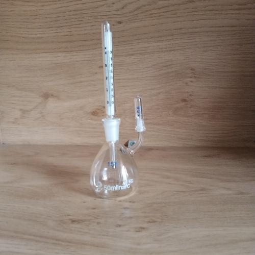 Jual Picnometer Calibrated with Thermometer Piknometer 25mL 50mL - 25mL ...