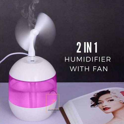 Jual Humidifier Aromatherapy Oil Diffuser with Lampu LED & Kipas USB 700ml - Kota Semarang ...