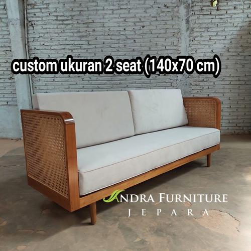 Jual kursi sofa rotan exclusive mimimalis modern simple kayu jati (2 ...