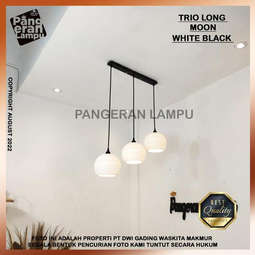Promo Lampu Gantung / Lampu Hias / lampu Void 1 Set Long MOON isi 3 White - EDISON 3 PCS - Kota ...