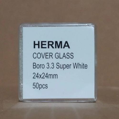 Jual Kaca Preparat Deck Object Cover Glass Mikroskop 24x24mm Herma ...