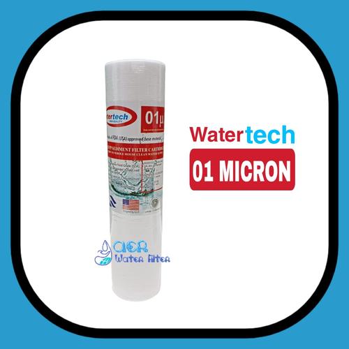 Jual Cartridge Filter Air / Sediment / Spun 10" 01 micron - Watertech ...