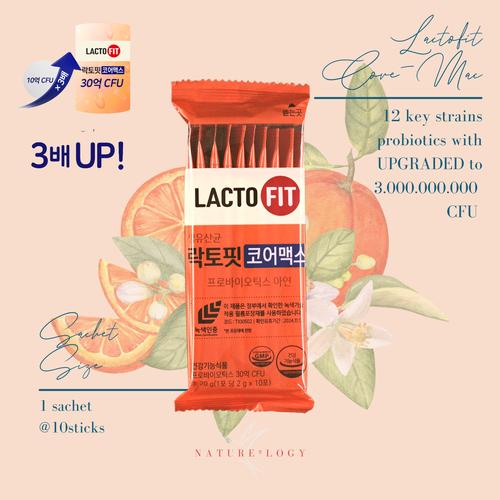 Jual LACTO-FIT Probiotics CORE MAX 1 SACHET @10sticks (Korea LACTOFIT ...