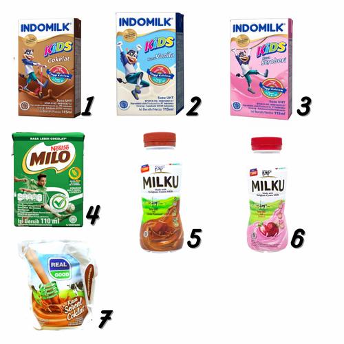 Jual minuman susu kotak indomilk milo milku real good untuk bingkisan ...