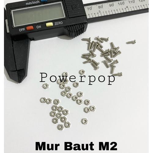 Jual Mur Baut M2 x 6mm / Hex Nut M2 - mur + baut m2x6 - Jakarta Utara ...