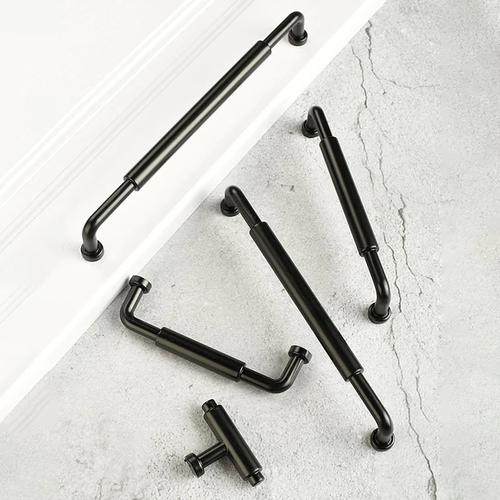 Jual Industrial handle black hitam gagang tarikan modern nordic pipa ...