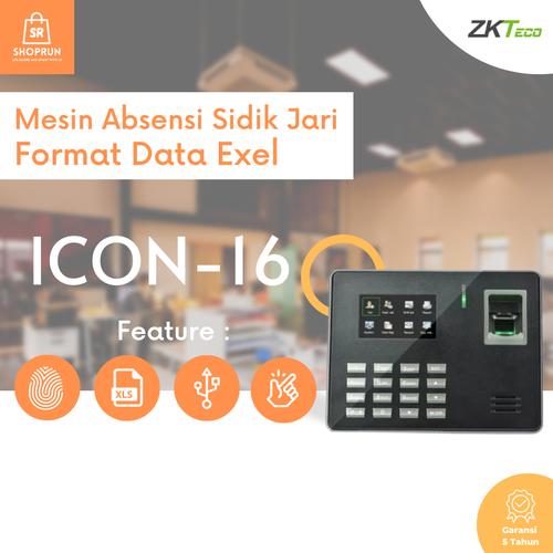 Jual Mesin Absensi Fingerprint ICON 16 Standalone Garansi 5 Tahun Tanpa ...