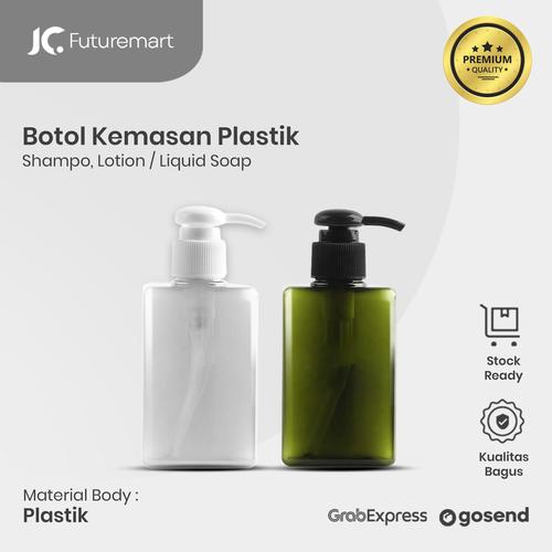 Jual Botol Sabun Cair Shampoo Kotak Petg Hand Soap Dispenser With Pump ...