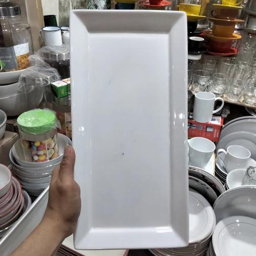 Jual Piring saji persegi panjang keramik BLANC - Jakarta Pusat - K-on ...