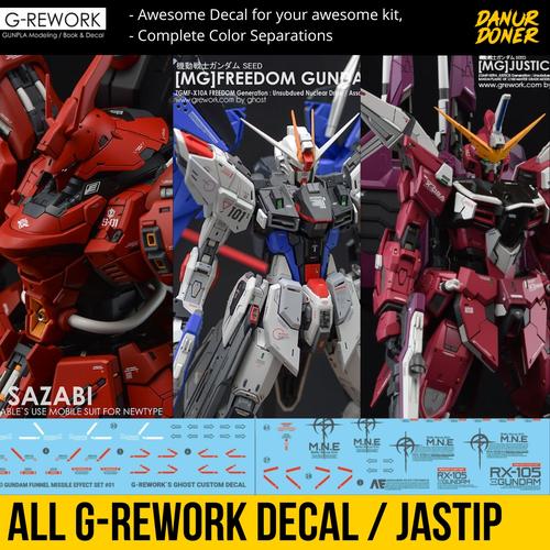 Jual All G-REWORK GHOST Water Decal Gundam Gunpla / JASTIP GRework - RG ...