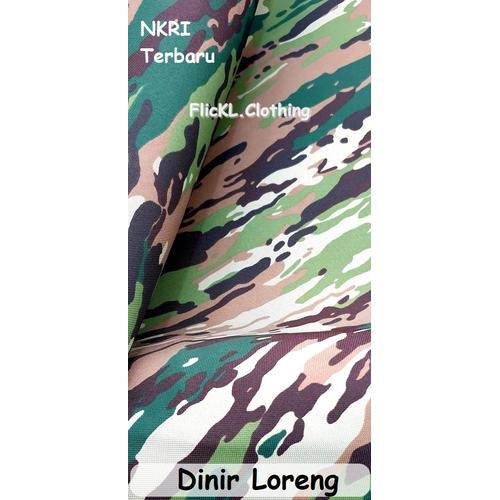 Jual Bahan Kain Dinir Loreng Denir Loreng Kostrad AU Malvinas Gurun ...