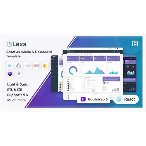 Jual Lexa Bootstrap 5 React Admin Dashboard Template - Jakarta Selatan - prime course | Tokopedia