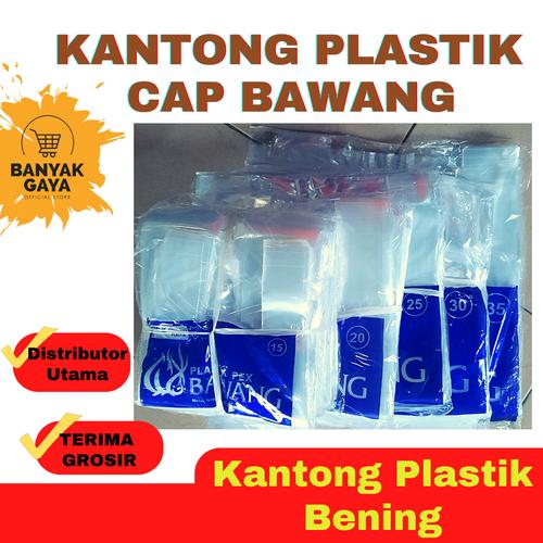 Jual kresek bening plastik pex tebal cap Bawang Ukuran 10,15,20,25,30 ...