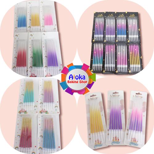 Jual Lilin Spiral Panjang 4 Warna / Lilin Kue Ulang Tahun / Lilin Ulir ...