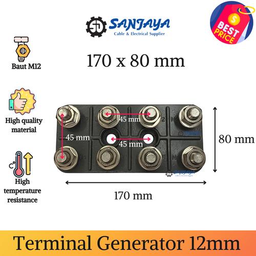Jual TERMINAL KONEKSI GENERATOR STAMFORD Baut 12MM ELEKTRO MOTOR ...