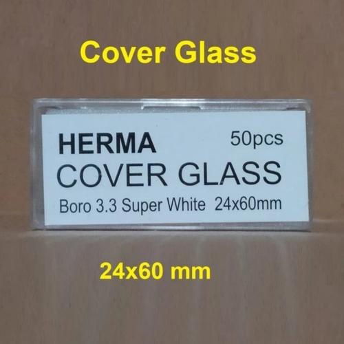 Jual Kaca Preparat Deck Object Cover Glass Mikroskop 24x60mm Herma ...