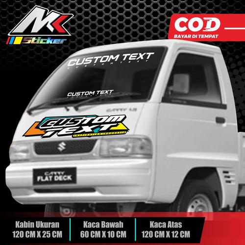 Jual [BARU] STICKER NAMA DEPAN MOBIL PICK UP STIKER KABIN DEPAN CARRY ...